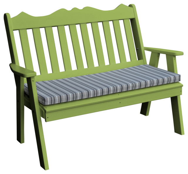 Poly Royal English Garden Bench, 5 Foot - Contemporary - Outdoor ...