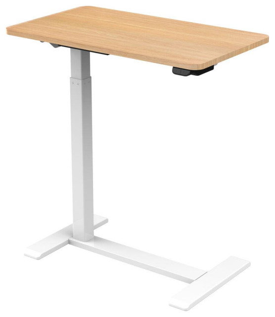 Hanover 16x27 Electric Height Offset Leg Desk/Table with Castors ...