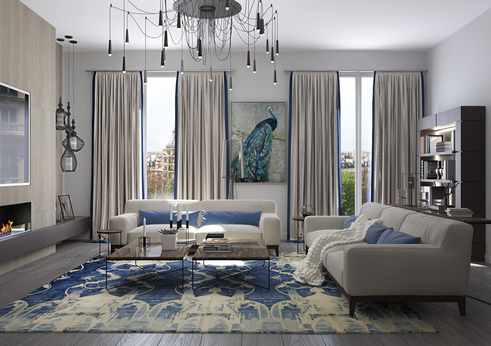 Grand salon moderne Paris - Modern - Paris - by L. Project Paris ...