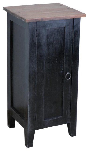 Sunset Trading Cottage 1 Door Accent Cabinet | Distressed Black ...
