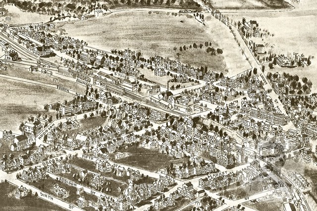 Old Map of Oxford Pennsylvania 1907, Vintage Map Art Print, 18"x24 ...