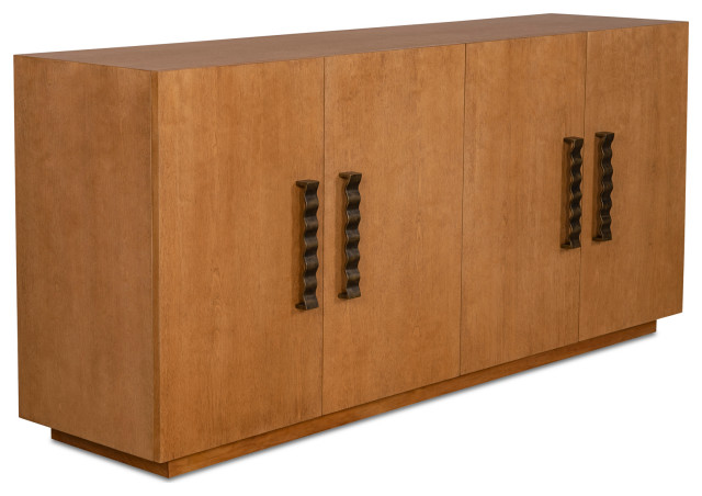 Cara Natural Birch Wood Veneer Sideboard - Contemporary - Buffets And ...