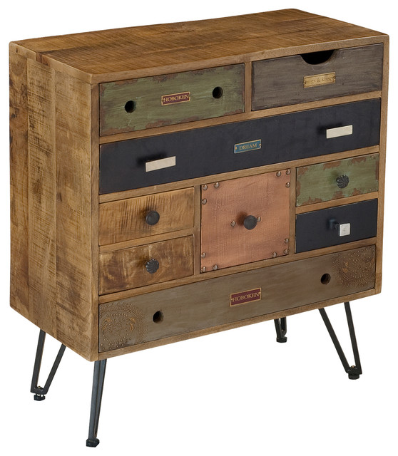 9-Drawer Chest , Multicolor Mango - Industrial - Dressers - by Coast to ...