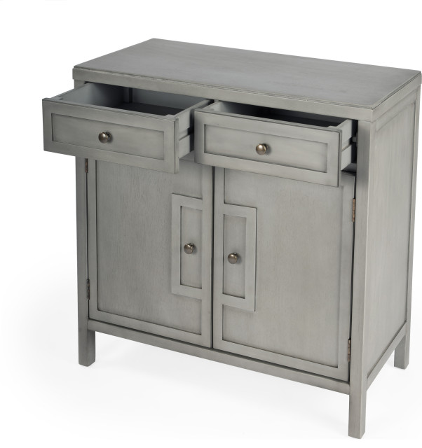 Imperial Green Console Cabinet - Transitional - Accent Chests And ...