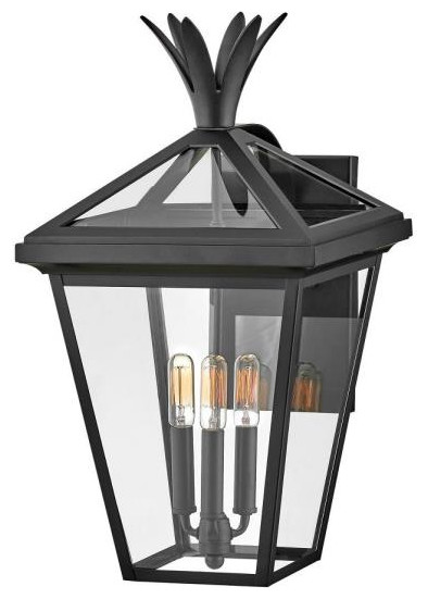 Hinkley 26095BK Palma, 3 Light Outdoor Large Wall t Lanternl ...