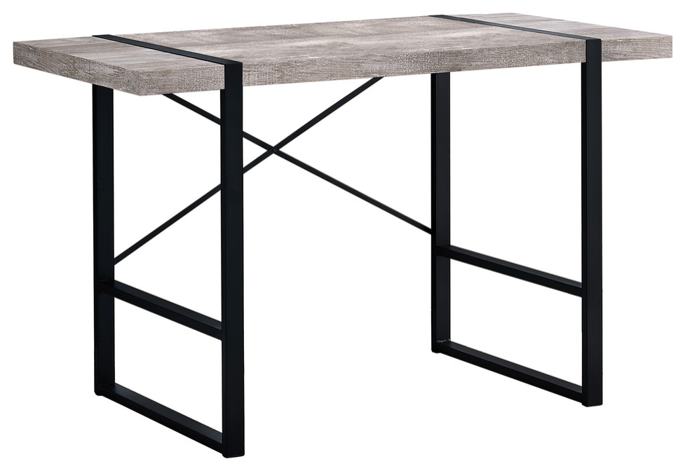 24" Taupe Rectangular Computer Desk - Industrial - Desks And Hutches ...