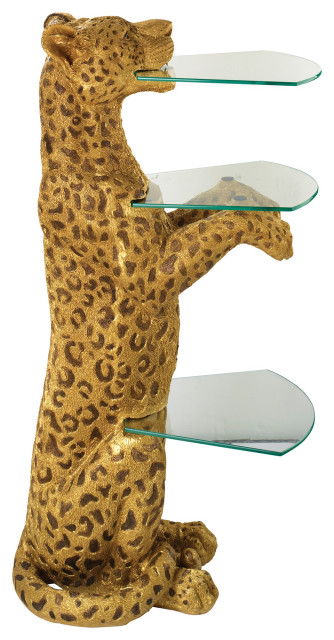 Royal Egyptian Cheetah Pedestal Table - Contemporary - Side Tables And ...