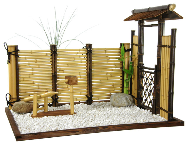 Zen Bamboo Mini Garden - Asian - Decorative Objects And Figurines - by ...