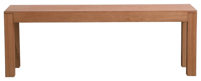 Elegant Decor AF110150CY 50 inch wooden bench in cherry - Transitional ...