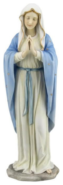 Blessed Virgin Mary In Blue Statue- 11.75 Inch - Contemporary ...