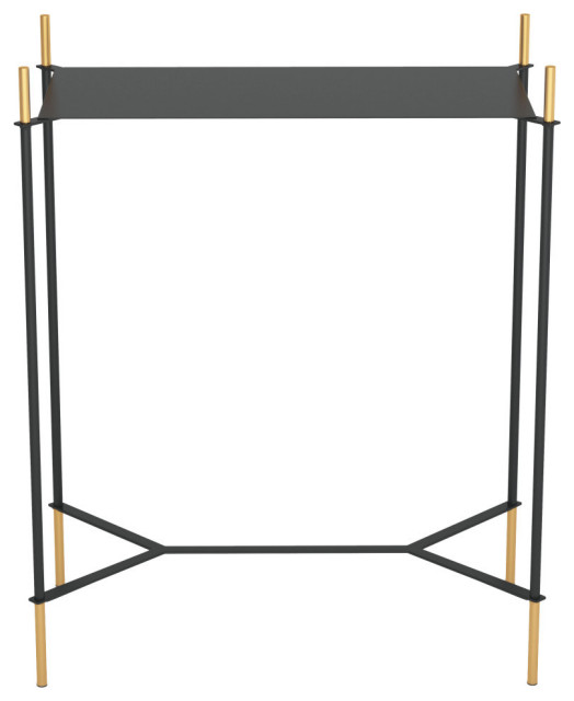 Ford Side Table Black and Gold - Contemporary - Side Tables And End ...