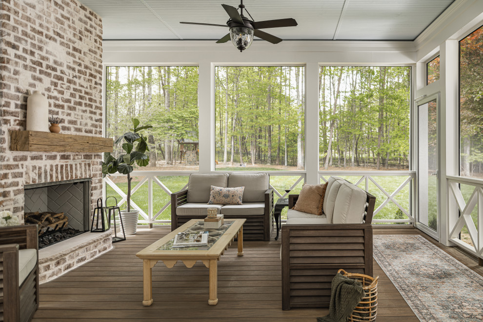 Klein - Farmhouse - Porch - Charlotte - by Craft and Trade Renovations ...