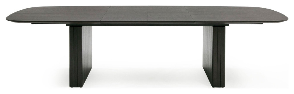 Modrest Calhoun Modern Smoked Oak Extendable Dining Table ...