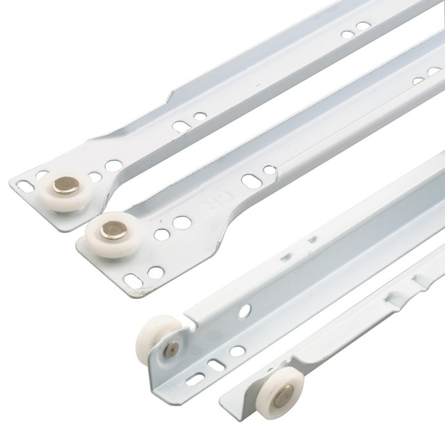 Bottom Mount RV and Mobile Home Drawer Slides, White, 1-set ...