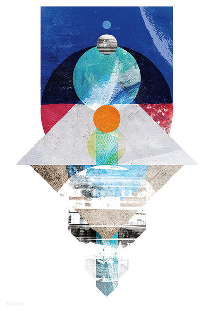 Urban - Shapes, 22.375"x34" - Contemporary - Prints And Posters - by ...