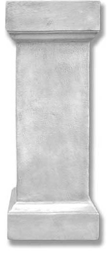 Weathered Square Pedestal 42, Pedestal Sculpture - Traditional ...