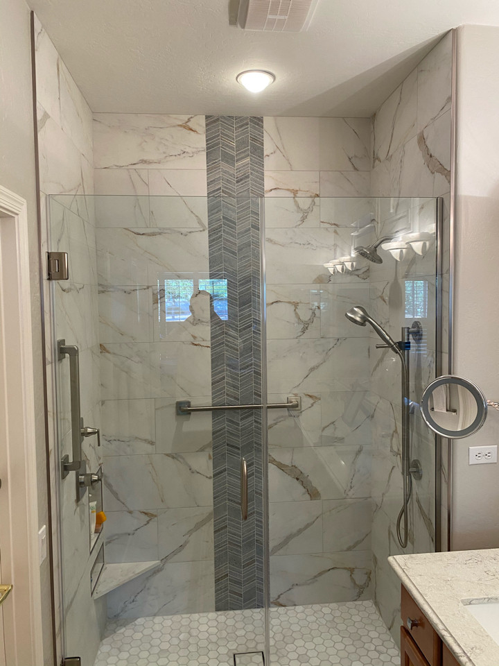 Custom Walk-In Shower Remodels (Various Locations) - Modern - Bathroom ...