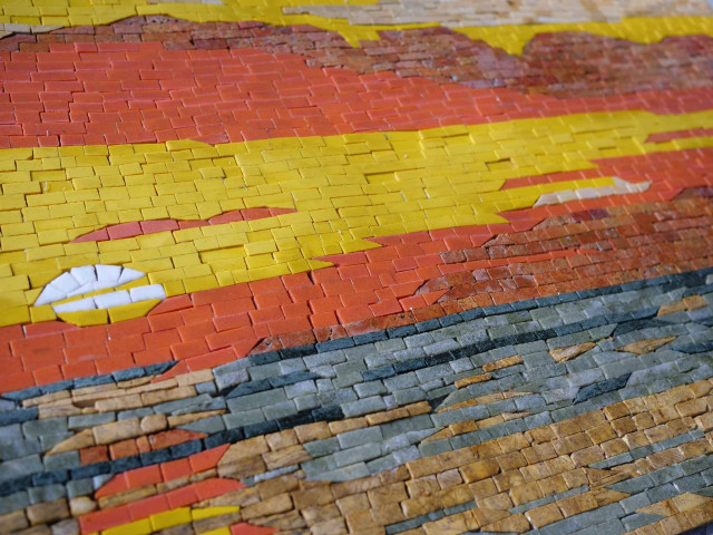 Warm Sunset Mosaic Wall Art - Contemporary - Tile Murals - by Mozaico ...