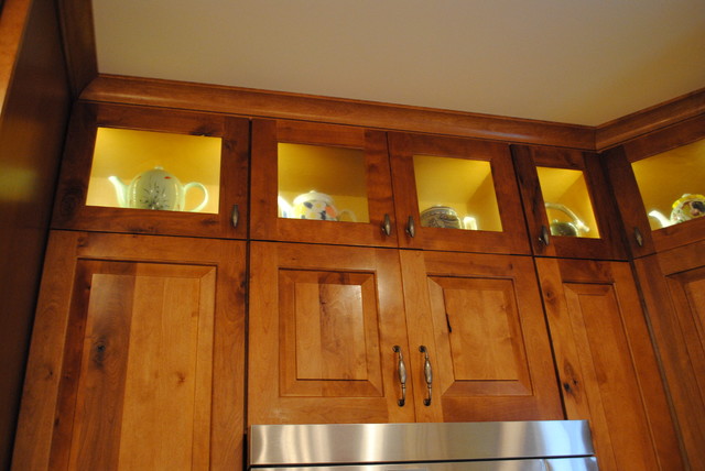 Rustic Birch Kitchen Cabinets