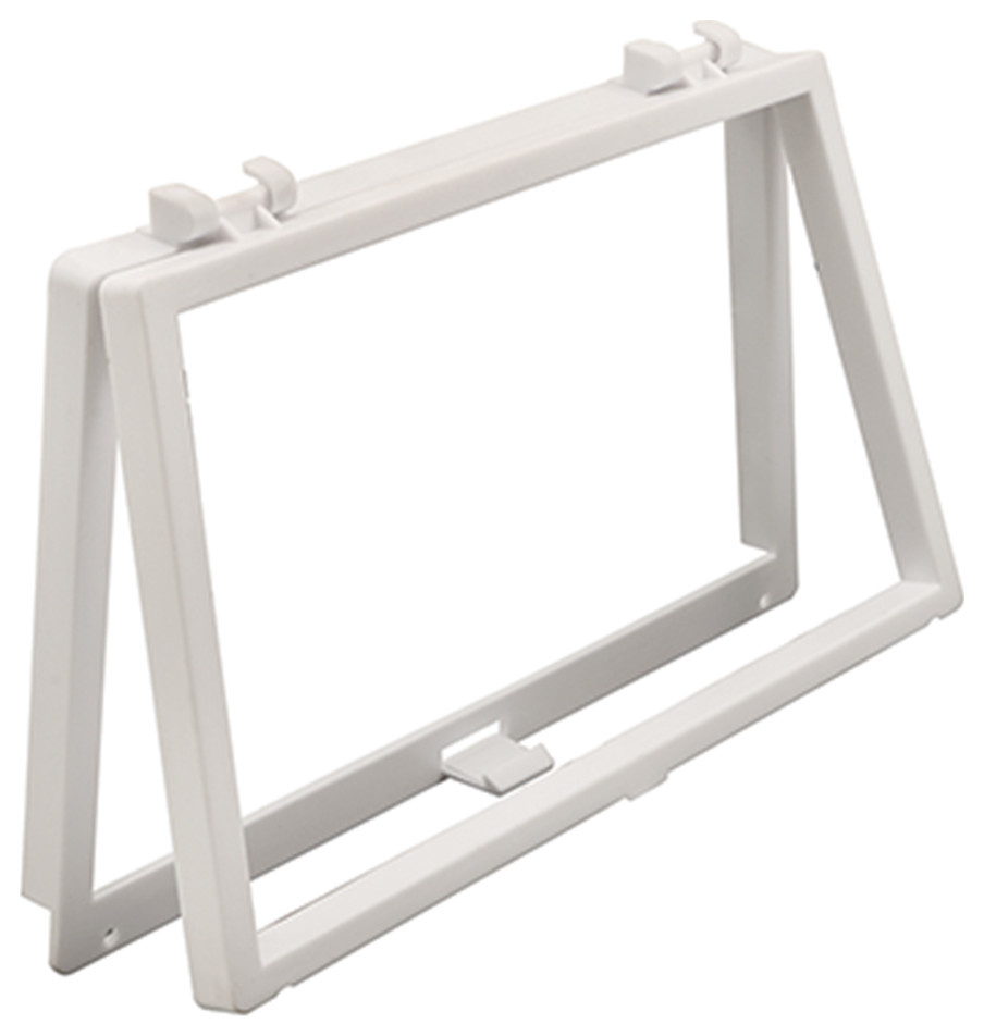 Wicket, 6-1/8"x10-1/8", White Plastic - Window Hardware And Parts - by ...
