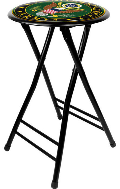 U.S. Army Digital Camo Cushioned Folding Stool - Contemporary - Folding ...