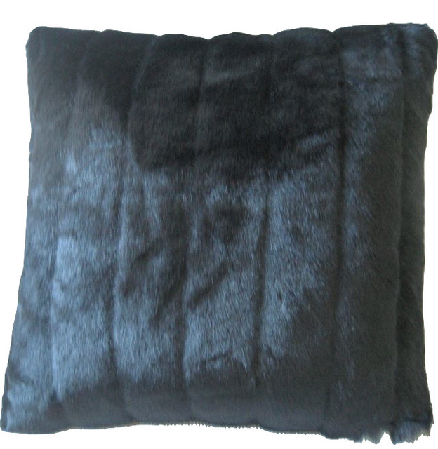 Faux Mink Pillow, 20"x20" - Contemporary - Decorative Pillows - by ...