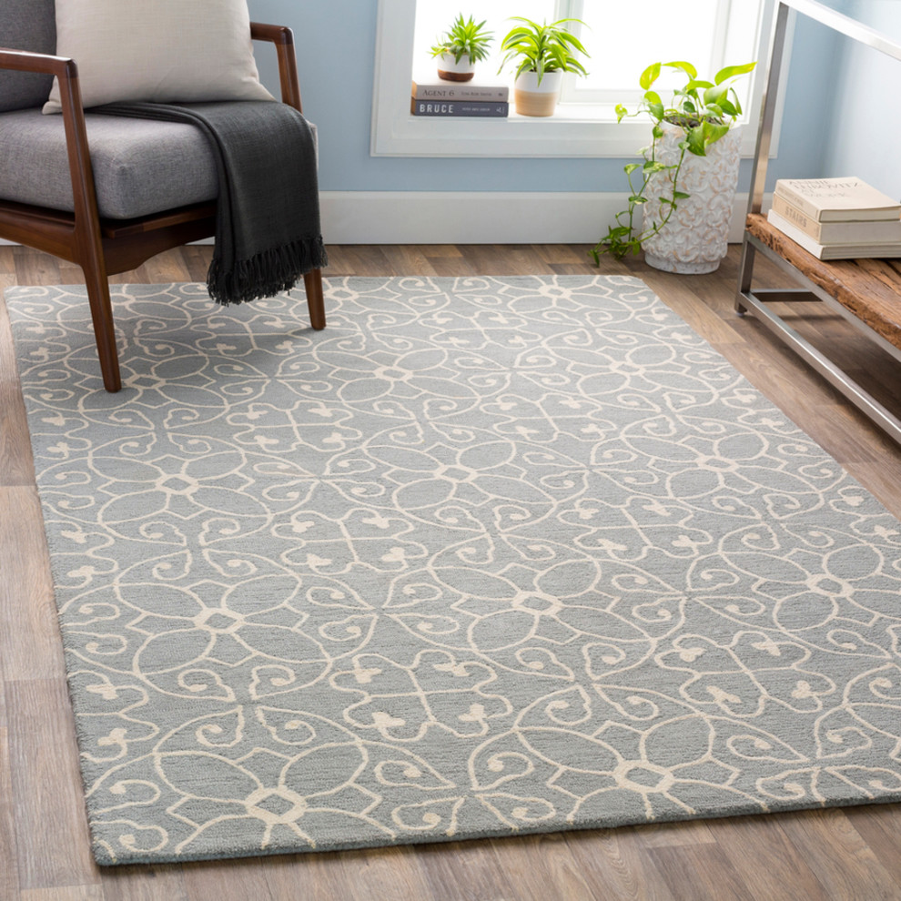 Hand Hooked Scott Area Rug SCT-1008, 2'x3' - Contemporary - Area Rugs ...