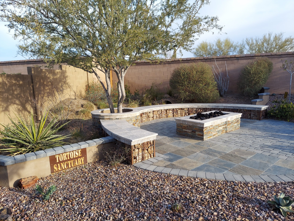 Modern Gas Fire - Mesa, AZ - Southwestern - Patio - Milwaukee - by ...