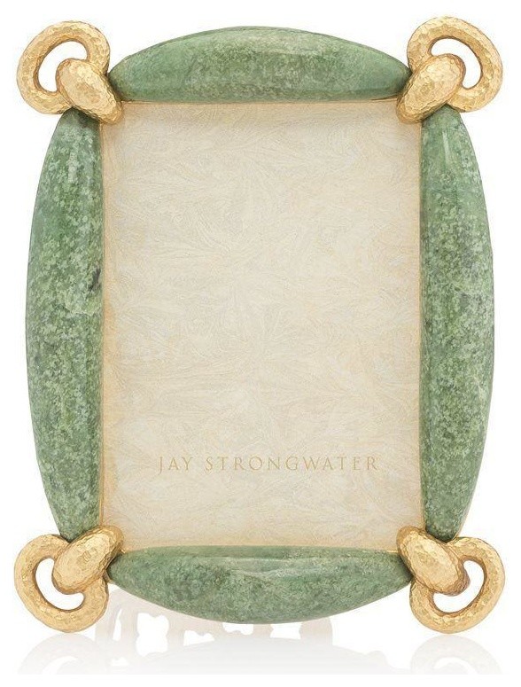 Jay Strongwater Chantal Green Garnet 3"x5" Frame SPF5863-264 ...
