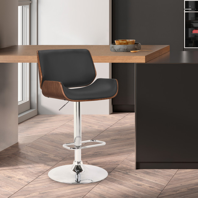 London Swivel Adjustable Bar Stool - Contemporary - Bar Stools And ...