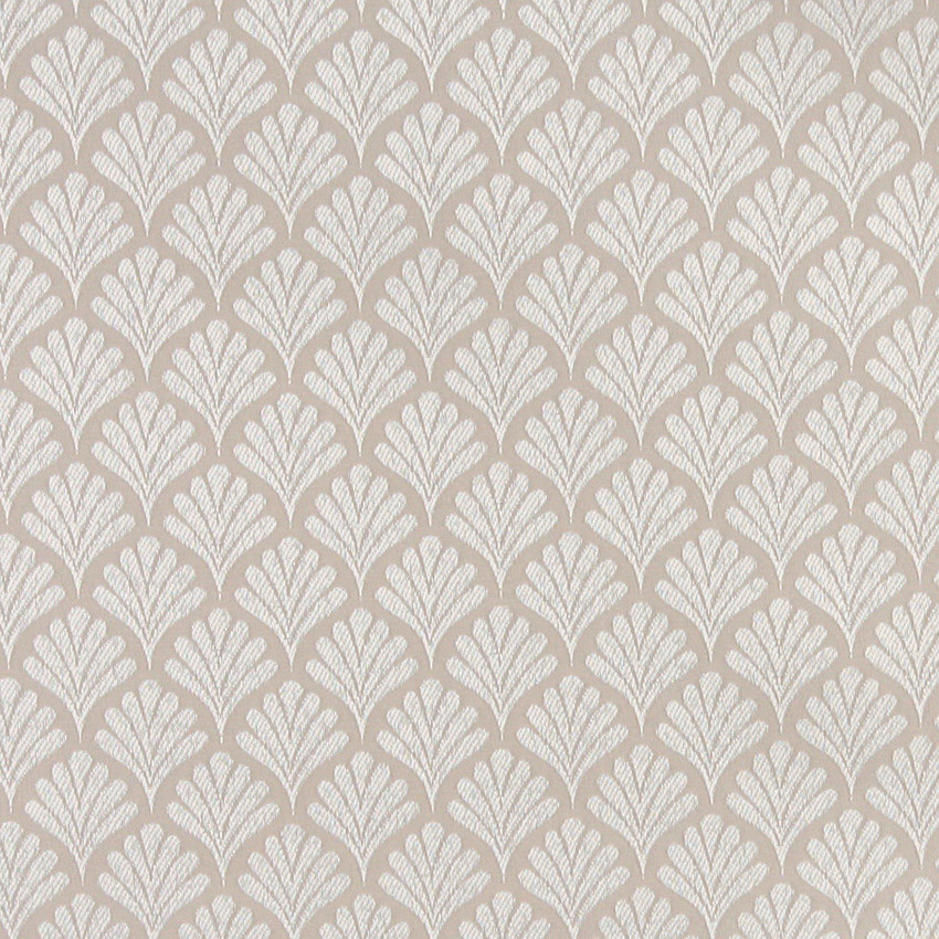 Beige, Fan Patterned Woven Upholstery Fabric By The Yard, By The Yard ...