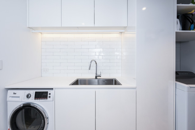Laundry room with White Benchtops - Laundry Room - Sydney - by Improva ...