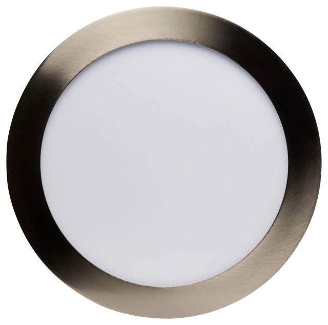 Blink - 25W- 13" Surface Mount LED - 3000K- Round Shape - Brushed ...