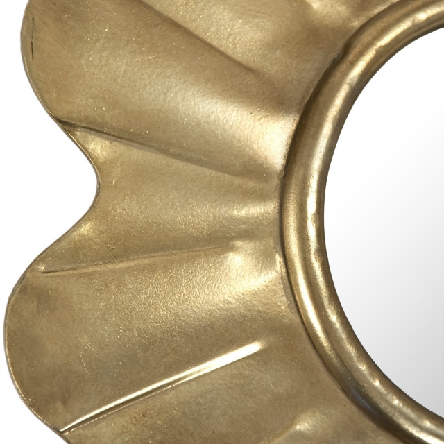 Flora Mirror, Gold - Contemporary - Wall Mirrors - by Zentique, Inc. | Houzz