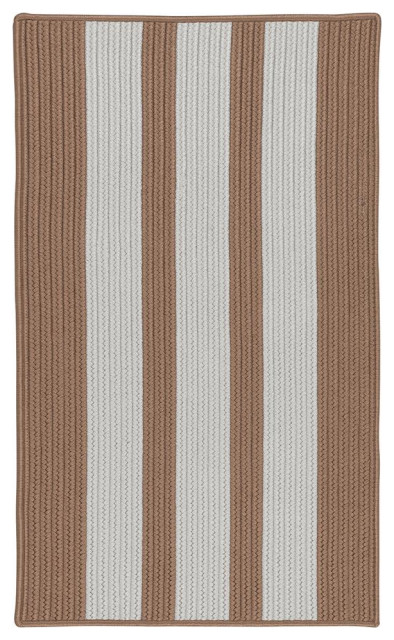 Everglades Vertical Stripe Rug, Mocha 2'x4' - Farmhouse - Area Rugs ...