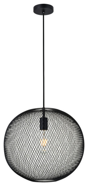 Elegant Keller 1-Light Black Pendant - Industrial - Pendant Lighting ...