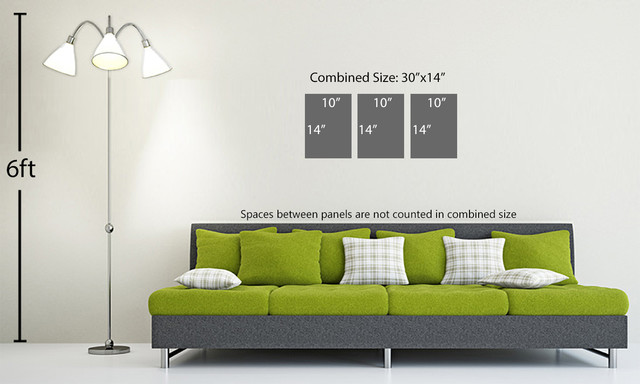 Los Angeles Night Skyline Canvas Print 3 Panel Split, Triptych Wall Art ...