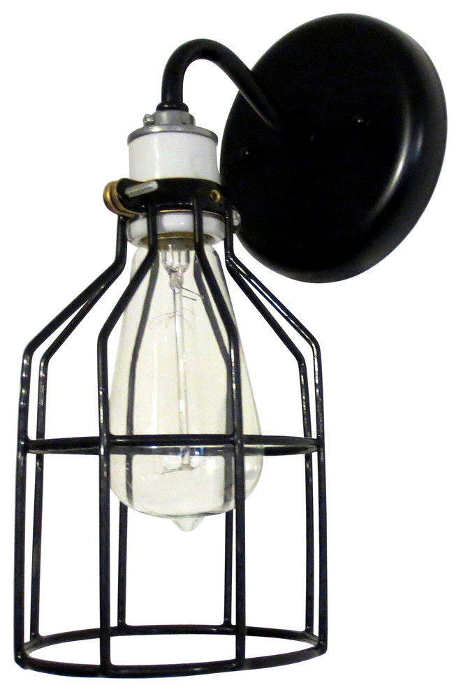 Industrial Wall Light Sconce With Edison Bulb - Industrial - Wall ...