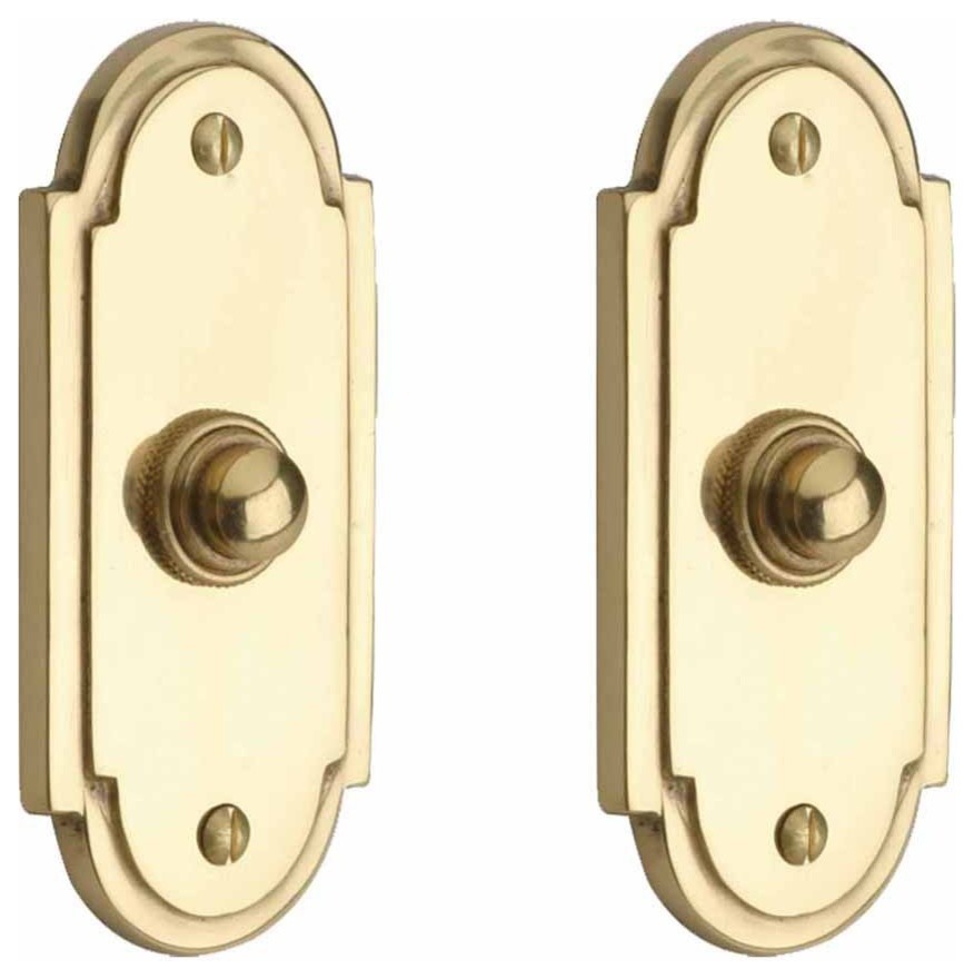 Colonial Brass Door Bell 4" Traditional Push Button Long Lasting ...