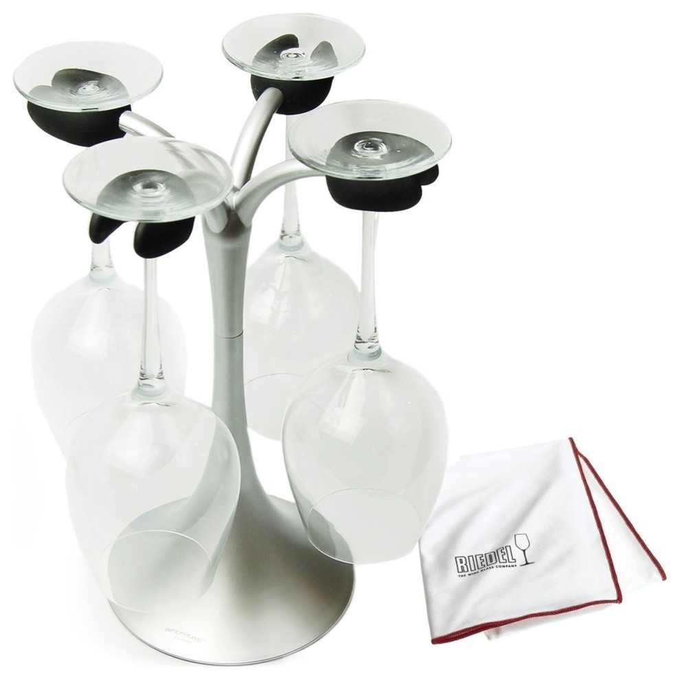 Architec Air Dry Polished Wine Glass Drying System with Riedel ...