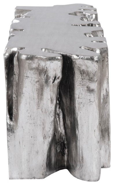 Freeform Root Bench, Silver Leaf - Contemporary - Accent And Storage ...