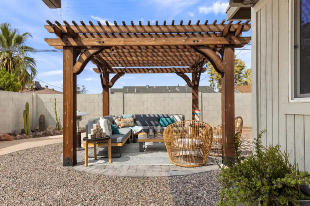 Contemporary Southwest Cactus Chalet - Contemporary - Patio - Phoenix ...
