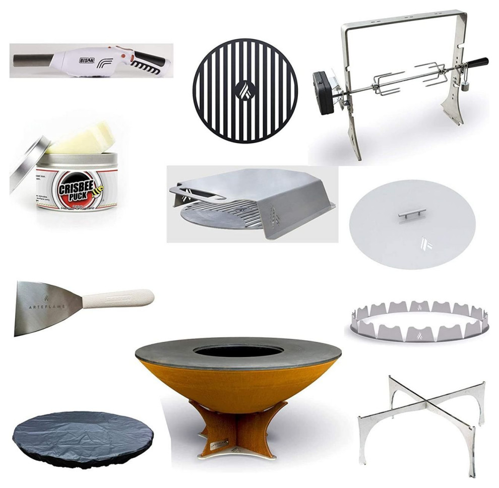 Arteflame Classic 40" Grill, 10-Piece Low Euro Base Home Chef Max ...