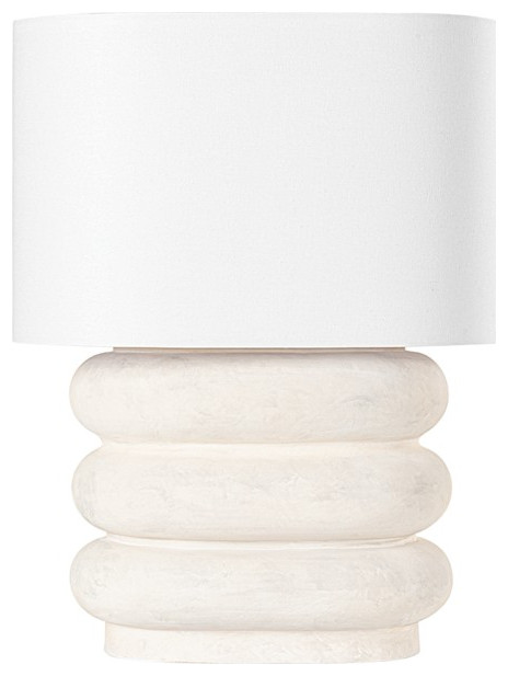 Ewing 1-Light Table Lamp, Aged Brass/Weathered Ivory Ceramic ...