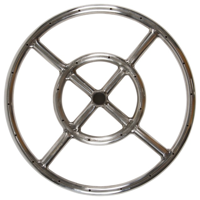 18" Double Ring Gas Burner Made With 316 Stainless Steel - Contemporary ...