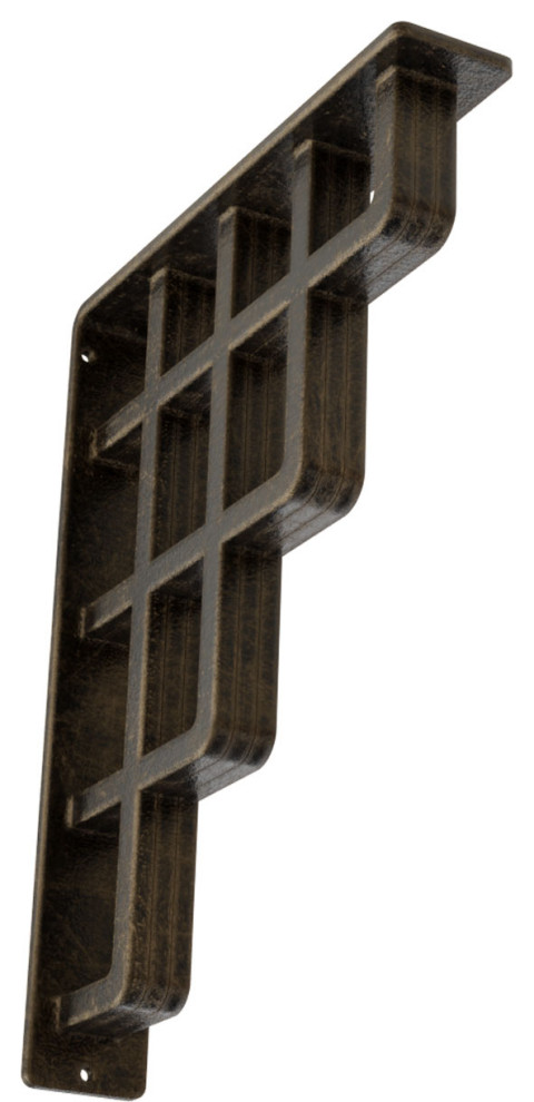 Diane Wrought Iron Bracket, 2"Wx10"Dx12"H - Transitional - Brackets ...