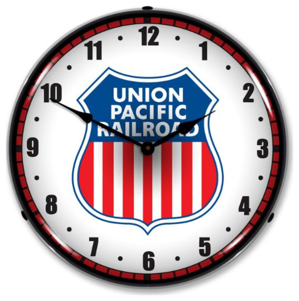 710126 Union Pacific Railroad Clock - Contemporary - Wall Clocks - by ...