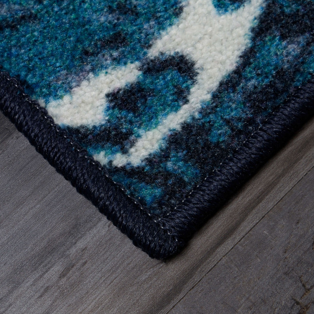 Mohawk Home Nazia Blue 5' x 8' Area Rug, 8' x 10' - Contemporary - Area ...