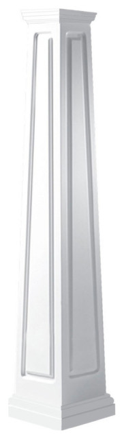 Endura-Craft Craftsman Classic, Square Tapered, Raised Panel Column, 24 ...