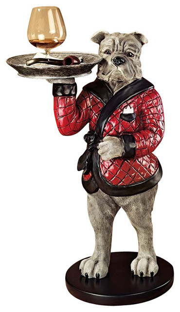 Rex the Bachelor Bulldog Table - Traditional - Side Tables And End ...